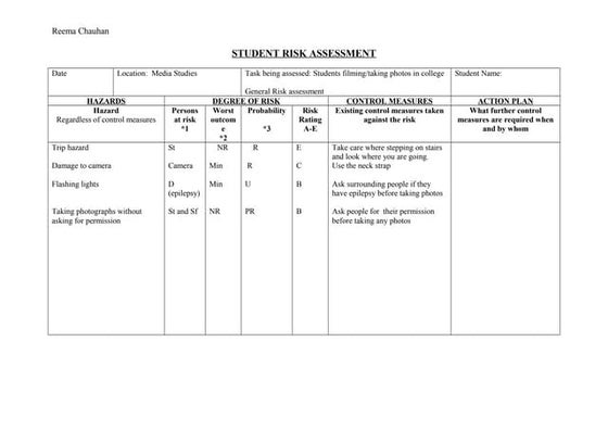 Student risk assessment | PPT