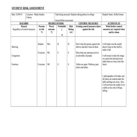 Student risk assessment | DOC