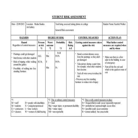 Student risk assessment- theatre | DOC