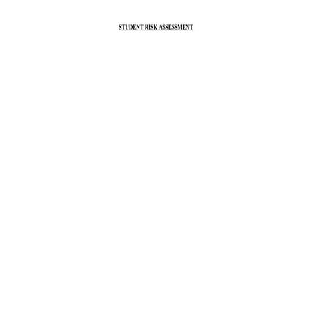 Student risk assessment 1 | DOC