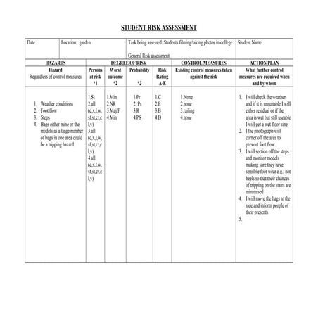 Student risk assessment | DOC
