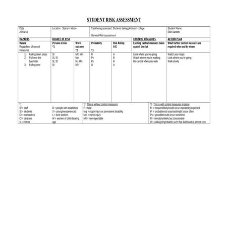 Student risk assessment 2 | DOC