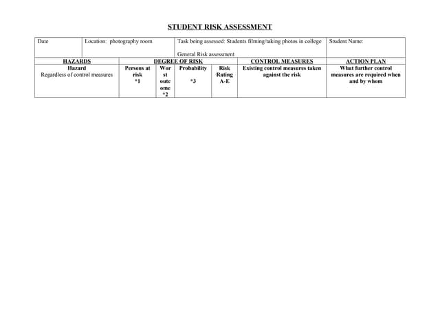Student risk assessment 2 | DOC