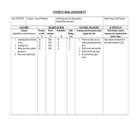 Risk assessment on a brick wall | DOC