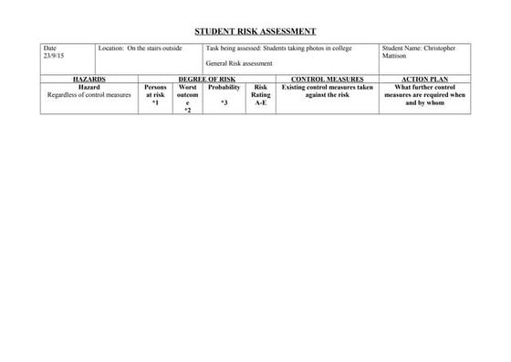 Student risk assessment | PPT