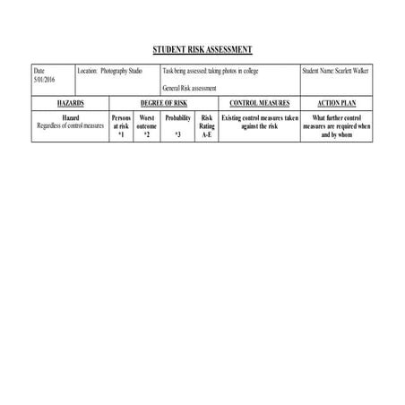 Student risk assessment- theatre | DOC