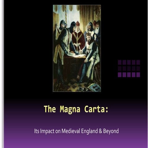 Magna carta and the decline of feudalism | PPTX