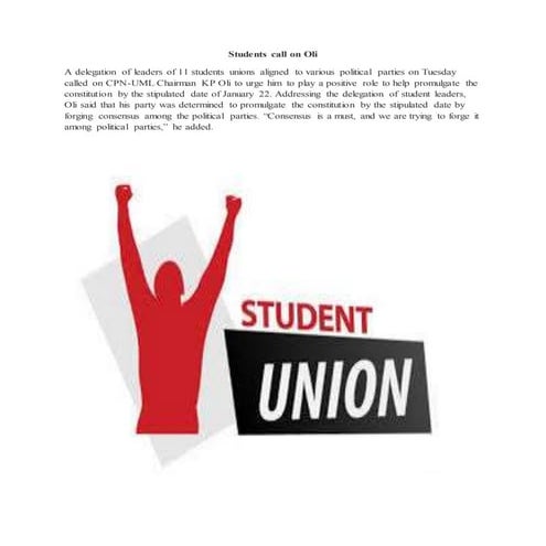 Students call on Oli. | PDF