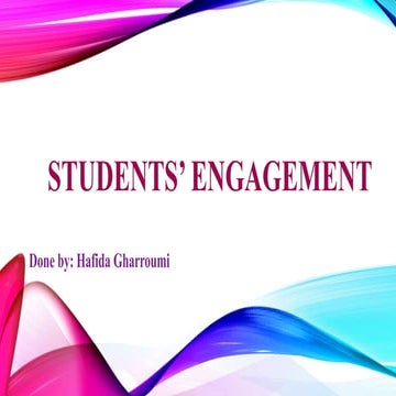 Students’ engagement.a great presentation | PPTX