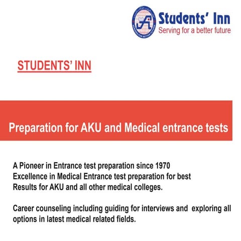 Students' Inn Medical Admission Test 2020 Preparation Guide | PPT ...