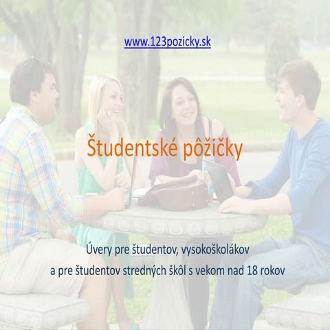 Študentské pôžičky - 123 Pôžičky | PPT