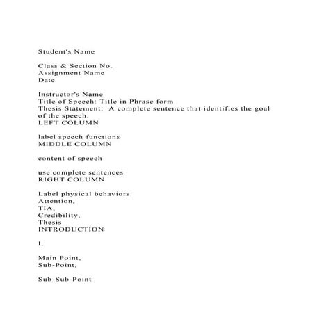 Students NameClass & Section No. Assignment NameDate.docx