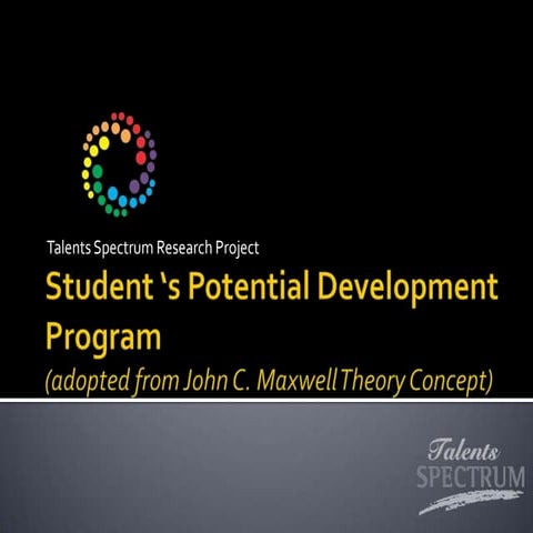 Student ‘s potential development program | PPTX