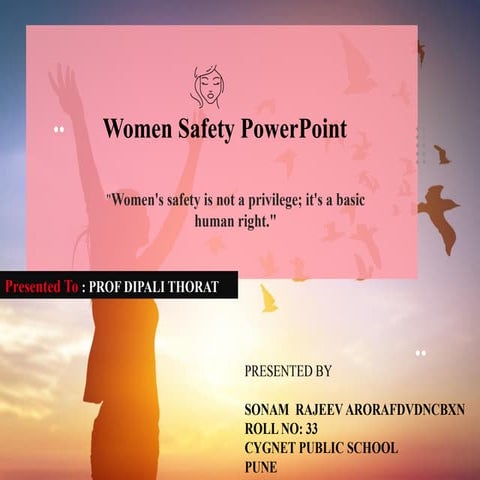 Women Empowerment Educational Presentation in Yellow, White, and Black ...