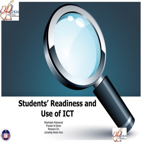 Students’ readiness and use of ict | PPT