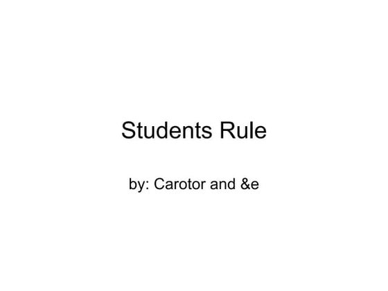 Students Rule 11 | PPT