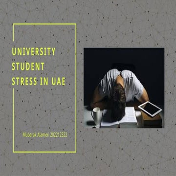 presentation about Student stress UAE... | PPTX