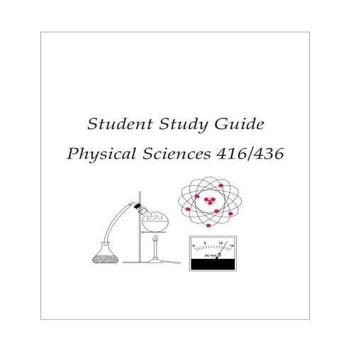 Student Study Guide Physical Science 416/436 | PDF