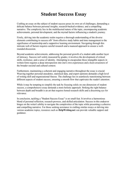 Successful Student Essay | PDF