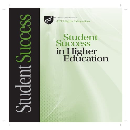 Student success in higher education | PDF