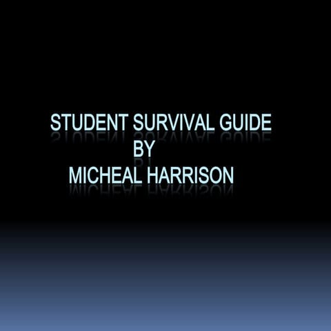 Student survival guide (a) | PPT