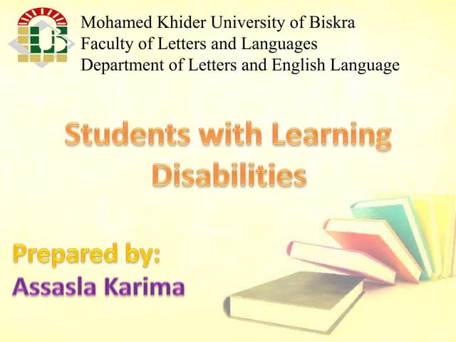 Specific learning disorder in DSM-V-TR pptx | PPTX