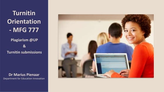 Turnitin @ TUT : Turnitin website | PPT | Technology & Computing
