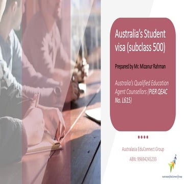 Student visa Australia | PDF