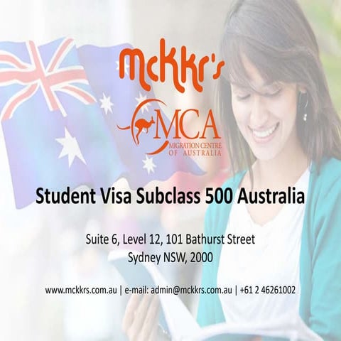 Student visa subclass 500 Australia | Immigration Agent Australia | PDF