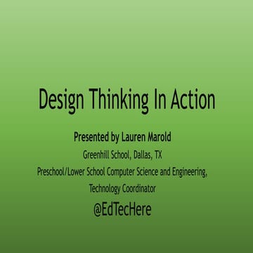 Design Thinking Toolkit (workshop presentation) | PDF