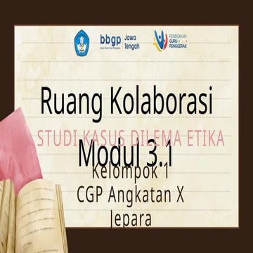 Ruang Kolabirasi Modul 3.2 CGP Kabupaten | PPT