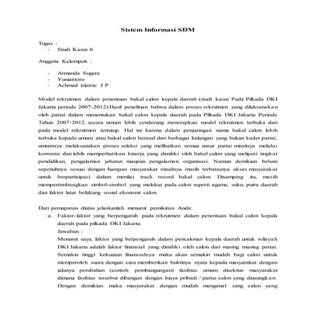 Studi kasus-6-si-sdm | PDF