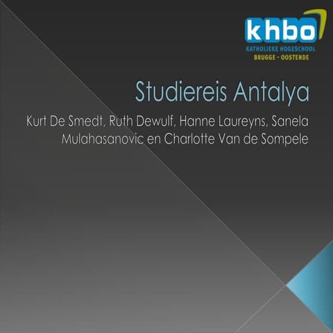 Studiereis antalya | PPTX | Travel