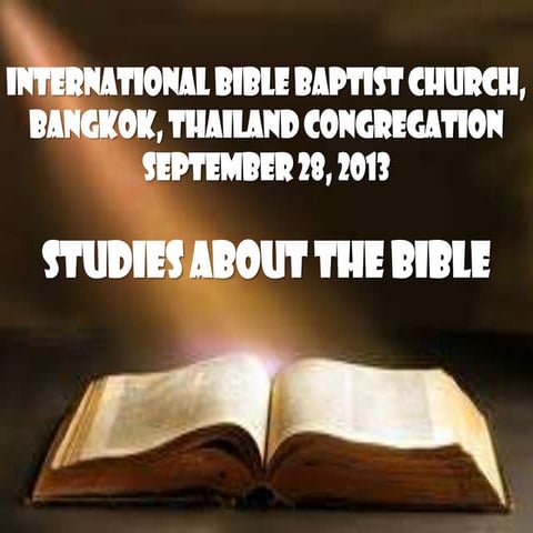 Bibliology cwk | PDF