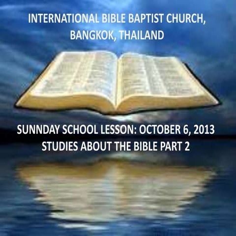 THE FORM OF OUR BIBLE.pptx