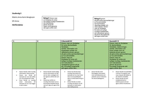 Exempel individuell studieplan | PDF