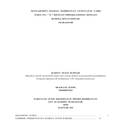 Studi kasus preklamsia | DOCX