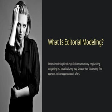 Studio1Photography Explains What Is Editorial Modeling and How Does It ...
