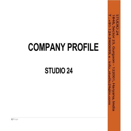 Studio 24 company profile | PPT
