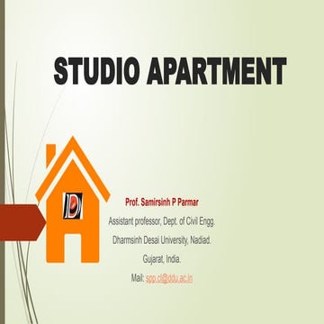Studio Apartment- Concept and Planning Requirements.pptx