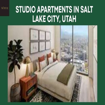 Studio Apartments In Salt Lake City, Utah.pptx