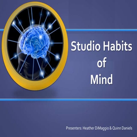 Studio Habits of Mind | PPTX