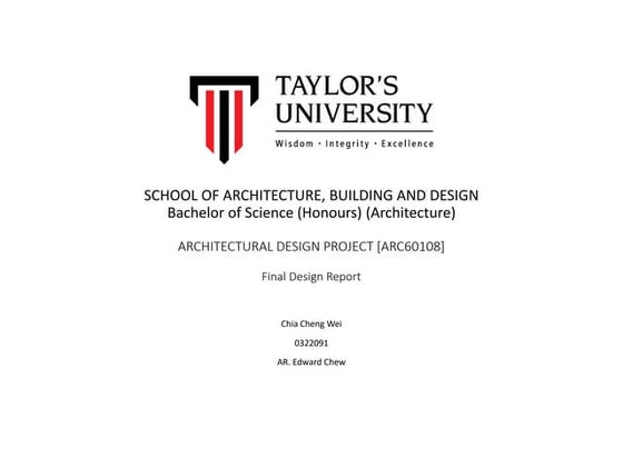 Architecture Design Project Report | PPT