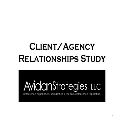 Client/Agency Relationships Study | PPT | Science