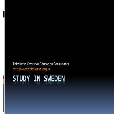 Study in Sweden | PPTX