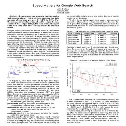 Study speed matters for google web search | PDF