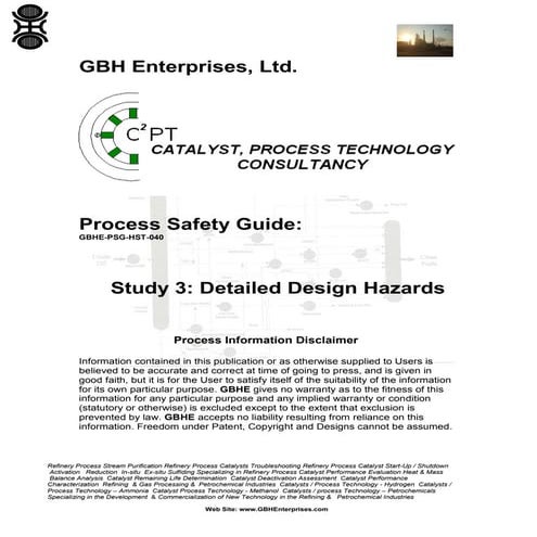 Study 3: Detailed Design Hazards | PDF