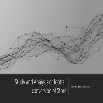 Study and analysis of footfall conversion of store | PPT