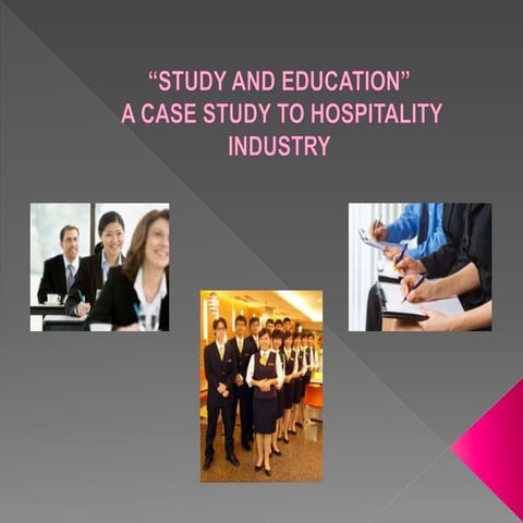 Study and education of Hospitality Education and Management | PPT ...