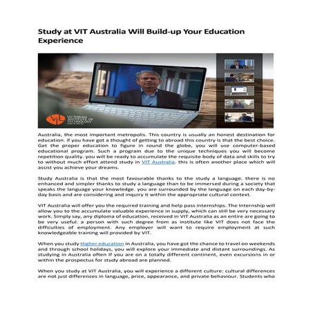 VIT Australia | PDF